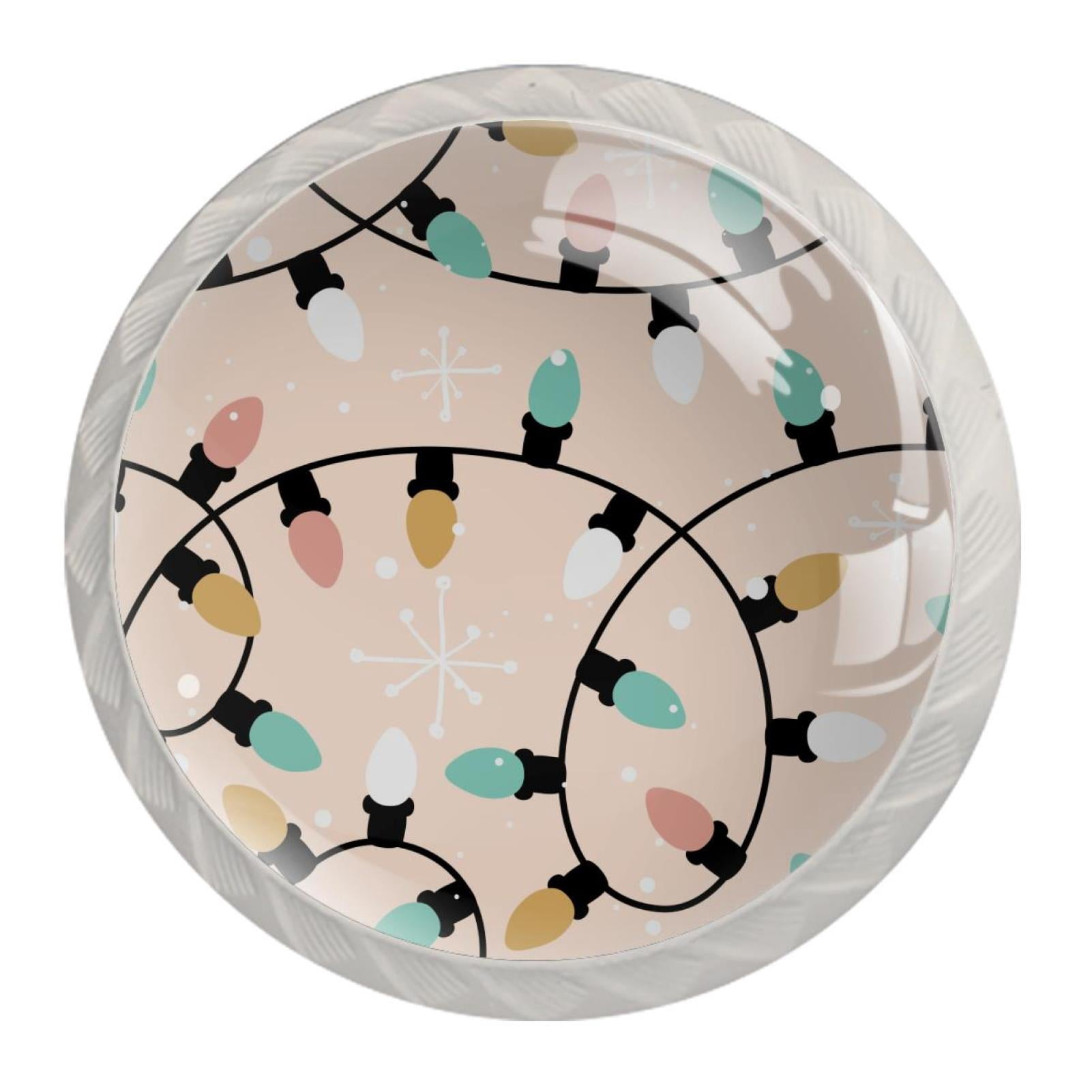 4 Pcs Colored Light Bulb Knobs for Kitchen Cabinet Cupboard Dresser ...