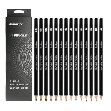 Walmart Professional Art Sketching Pencils Set, 14pcs Wood Lead Artist ...