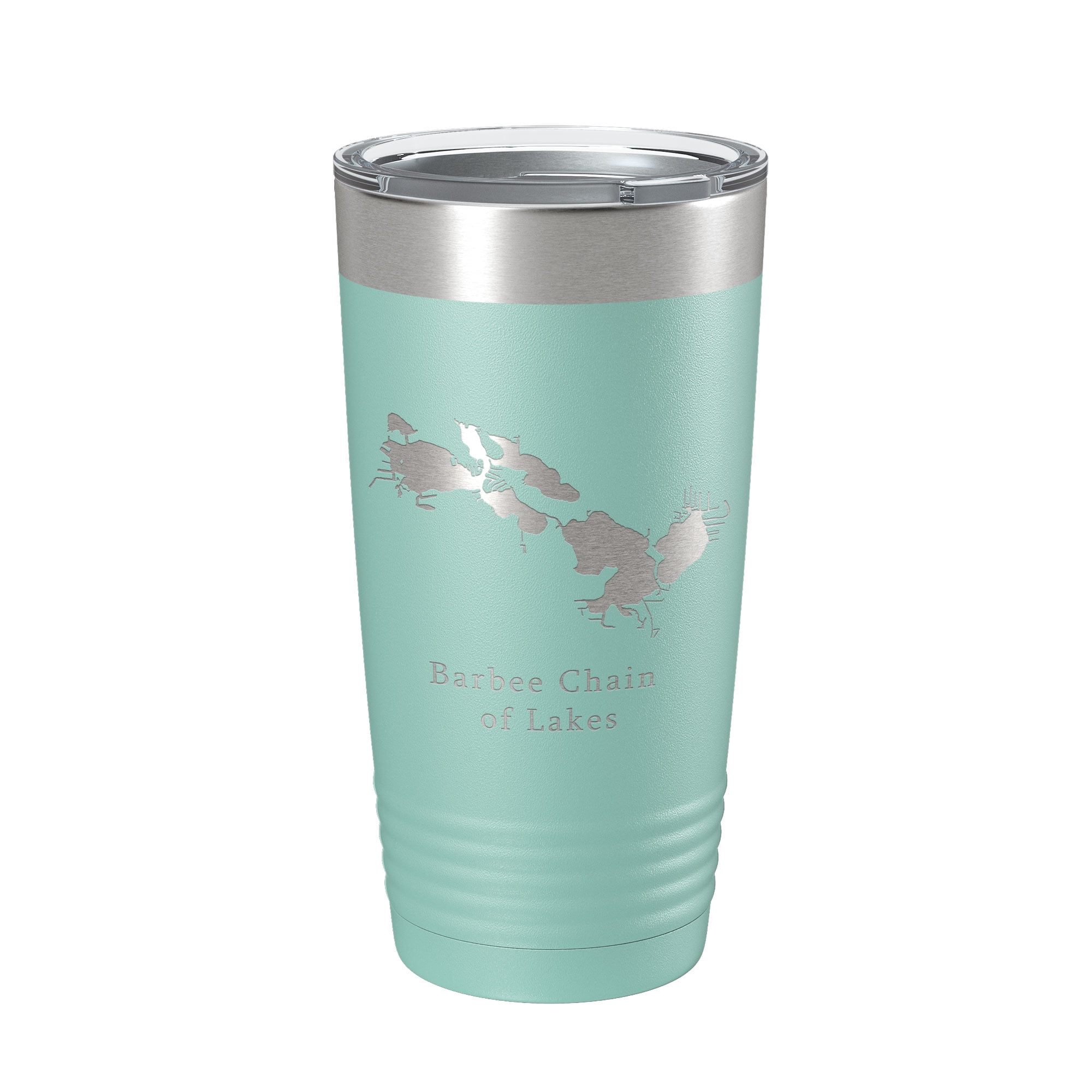 Barbee Chain of Lakes Map Tumbler Travel Mug Insulated Laser Engraved ...