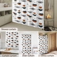 Bathroom Shower Curtain Abstract Bohemian Pattern Waterproof Shower ...