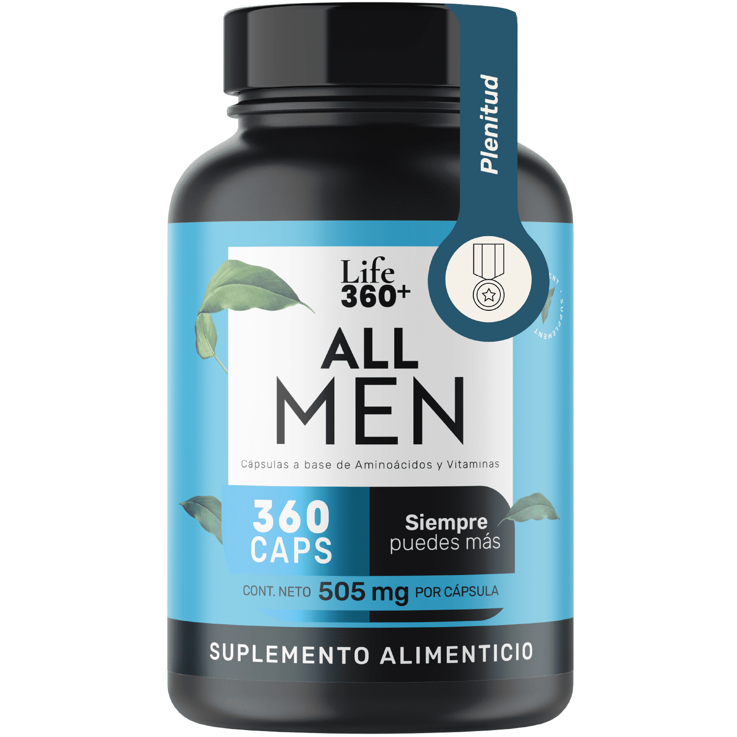 Multivitaminico para Hombre | LIFE360+ | ALL MEN | 360 Cápsulas ...