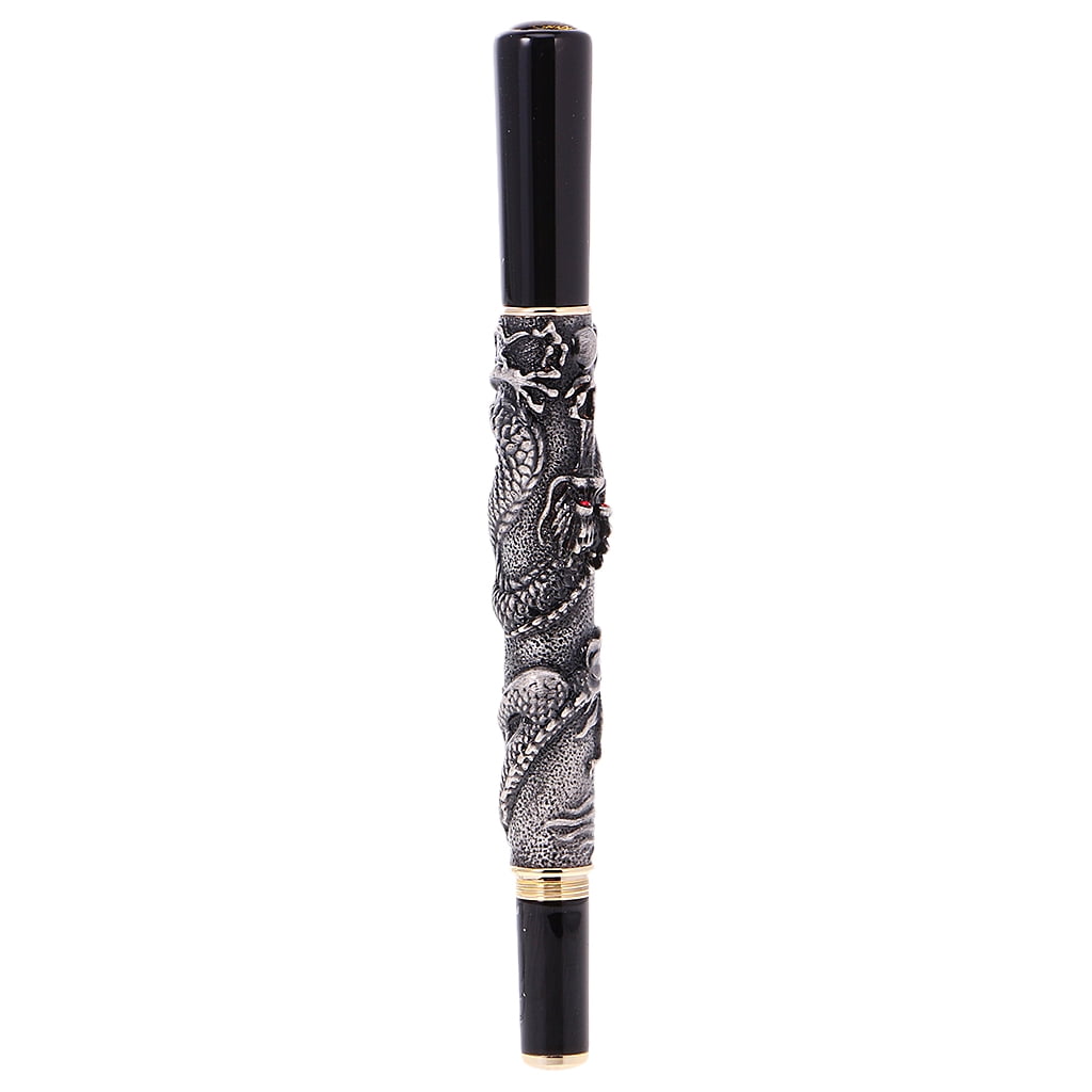 Fountain Pen Jinhao Chinese Dragon / Bronze Basso Relievo Medium ...