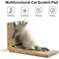 Cat Scratcher, 26.8 Inch L Shape Cat Scratch Pad Wall Mounted, Cat ...