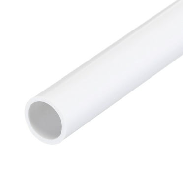 Clear Rigid Tube Round Plastic Tubing with Black Rubber Cap, 305mm/ 12 ...