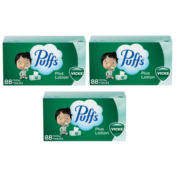Puffs Plus Lotion with the Scent of Vick's Facial Tissue, Family Box ...