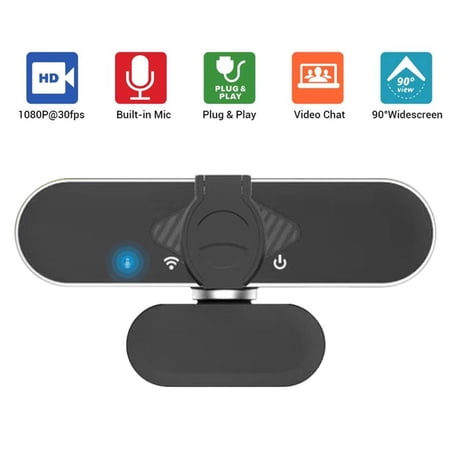 Ustyle Webcam with Microphone Full HD 1080P Web Camera USB Plug and ...