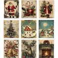 45 Sheets PVC Adhesive Stickers Wine Bottle Adhesive Label Santa Claus ...