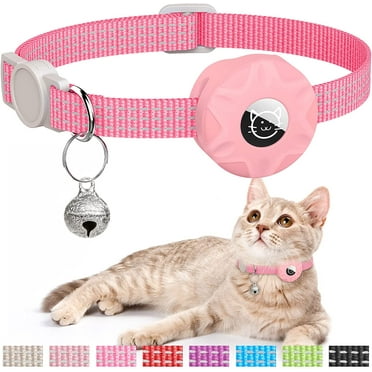 Airtag Cat Collar Breakaway, Reflective Kitten Collar with Apple Air ...