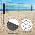 FITPLAY Volleyball Net Set for Outdoor, Three Height Adjustable, 32*8 ...
