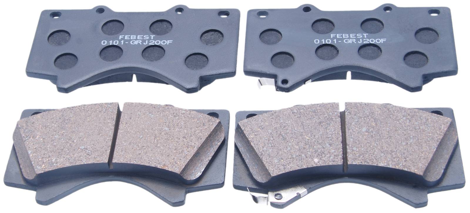 Febest PAD KIT, DISC BRAKE, FRONT # 0101-GRJ200F OEM 04465-60280 ...