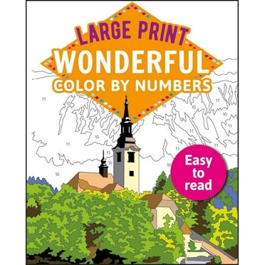 Sirius Large Print Color by Numbers Collection: Amazing Color by ...