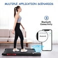 OBENSKY Portable Mini Treadmill, 2.25HP Under Desk Walking Pad w ...