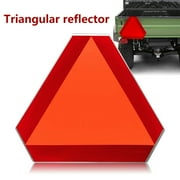 Orange Triangle Sign Vehicle