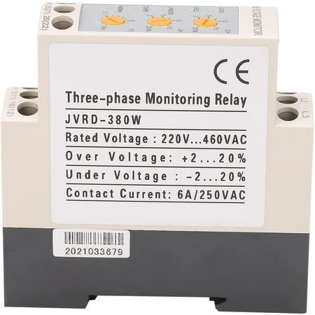 Over Under Voltage Protector 3 Phase Voltage Monitoring Sequence Relay ...