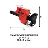 Master Lock Ball Valve Lockout,Fits 1/4 to 4 In S3068 - Walmart.com