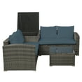 Rattan Wicker Sectional Sofa Set, UHOMEPRO Outdoor Patio Furniture Sets ...