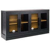 Better Homes & Gardens Ezra TV Stand for TV's up to 70", Rich Black ...