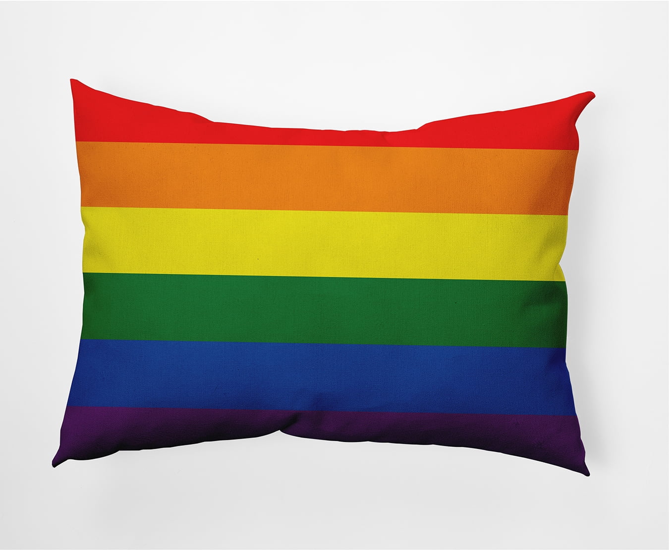 Simply Daisy 14 x 20 inch Lumbar Pride Flag Outdoor Throw Pillow ...