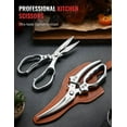 2-Piece Kitchen Scissors Set with Poultry Shears, Japanese Stainless ...
