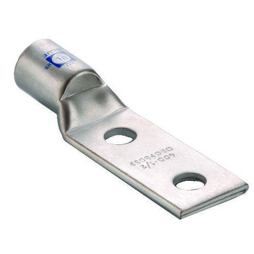 Copper Short Barrel 2 Hole Compression Lugs 3/0 Awg 3/8 Stud 1" Spacing ...