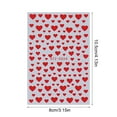 6Sheet Adhesive Red Love Heart Nails Art Decals DIYS Designs Nails ...