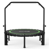 "Soozier Mini Backyard Outside Single Person Trampoline with Adjustable ...