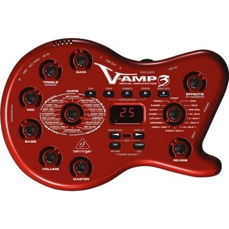 Behringer V-AMP3 Guitar Amplifier w/480 Virtual Combos and USB Audio ...