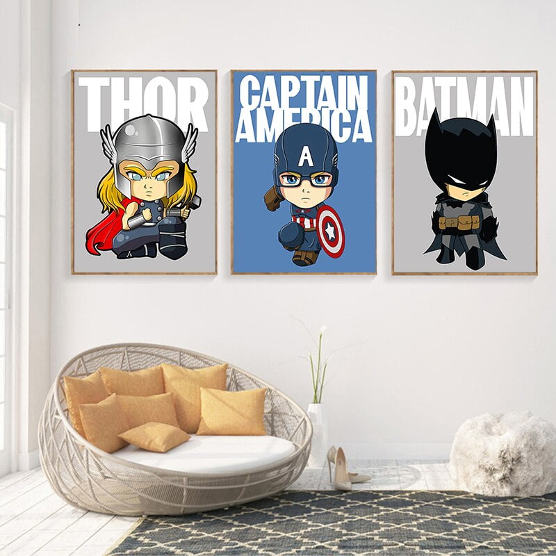 Superhero Wall Murals