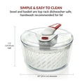 Valore Large Salad Spinner with Serving Bowl and Lid - Effortless ...