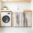 Beige Gray Cabinet Curtains 28''x35.4'', Abstract Grunge Mottled ...