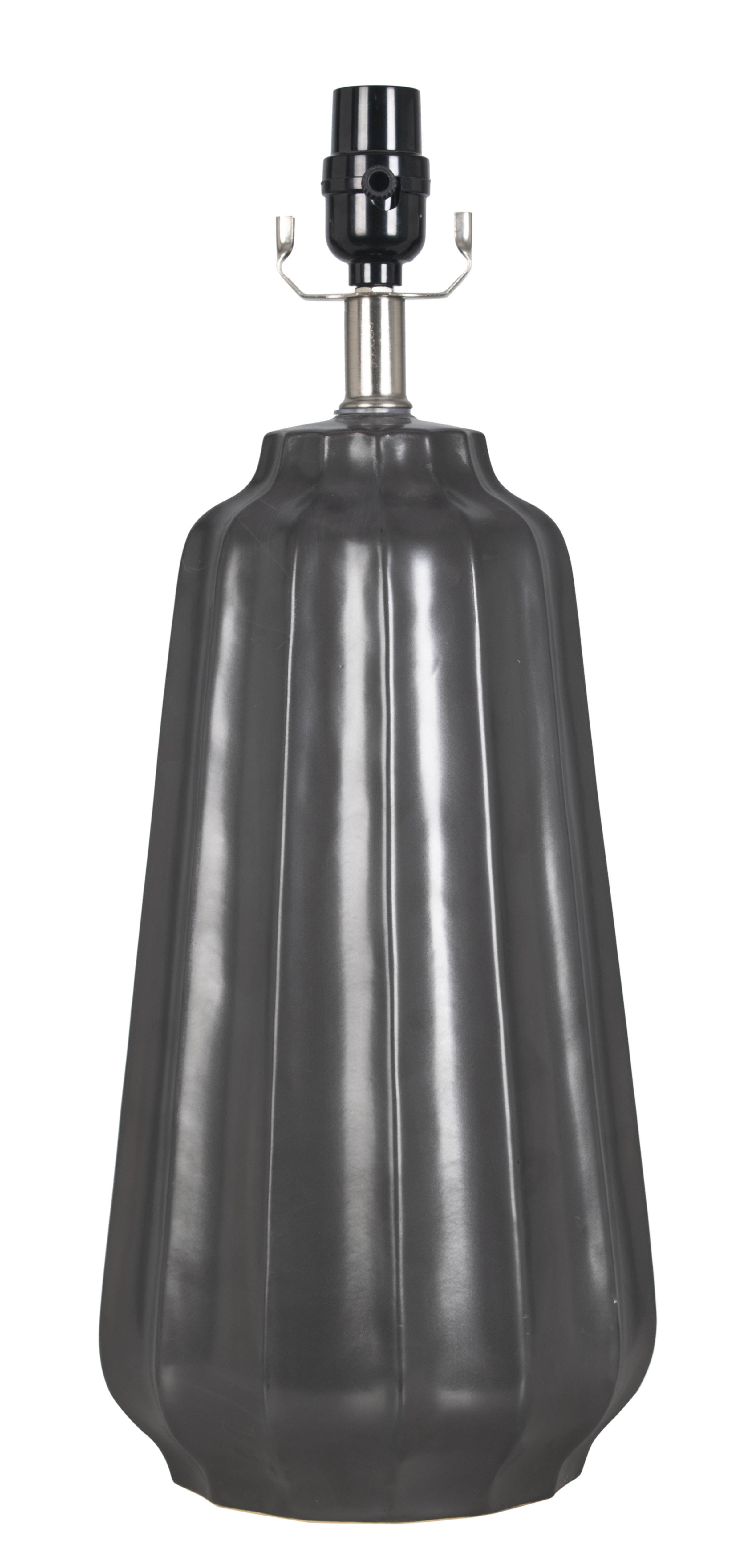 Better Homes & Gardens 19" Black Ribbed Table Lamp Base - Walmart.com