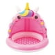 Bluescape Pink Unicorn Shade Inflatable Baby Splash Pool with Canopy ...