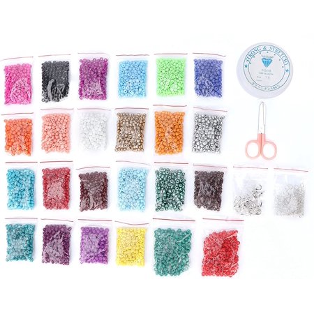 Small Beads, 24 Colors 4mm Jewelry Making Beads Jewelry Making Kit ...
