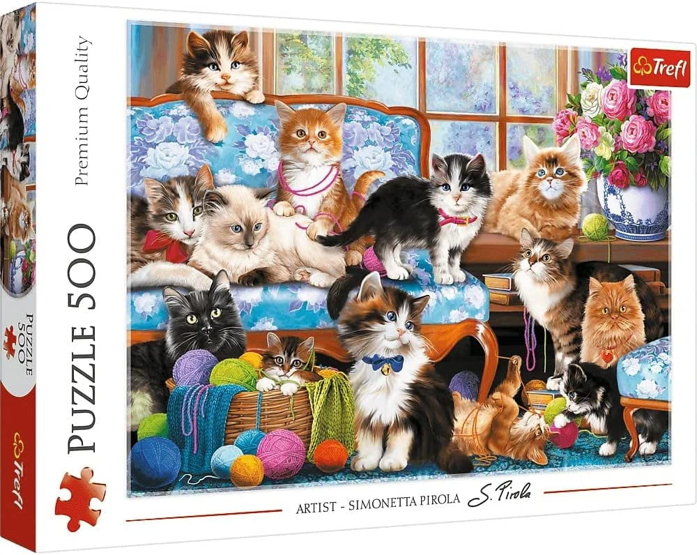 Trefl 500 piece Jigsaw Puzzle, Cat Family - Walmart.com