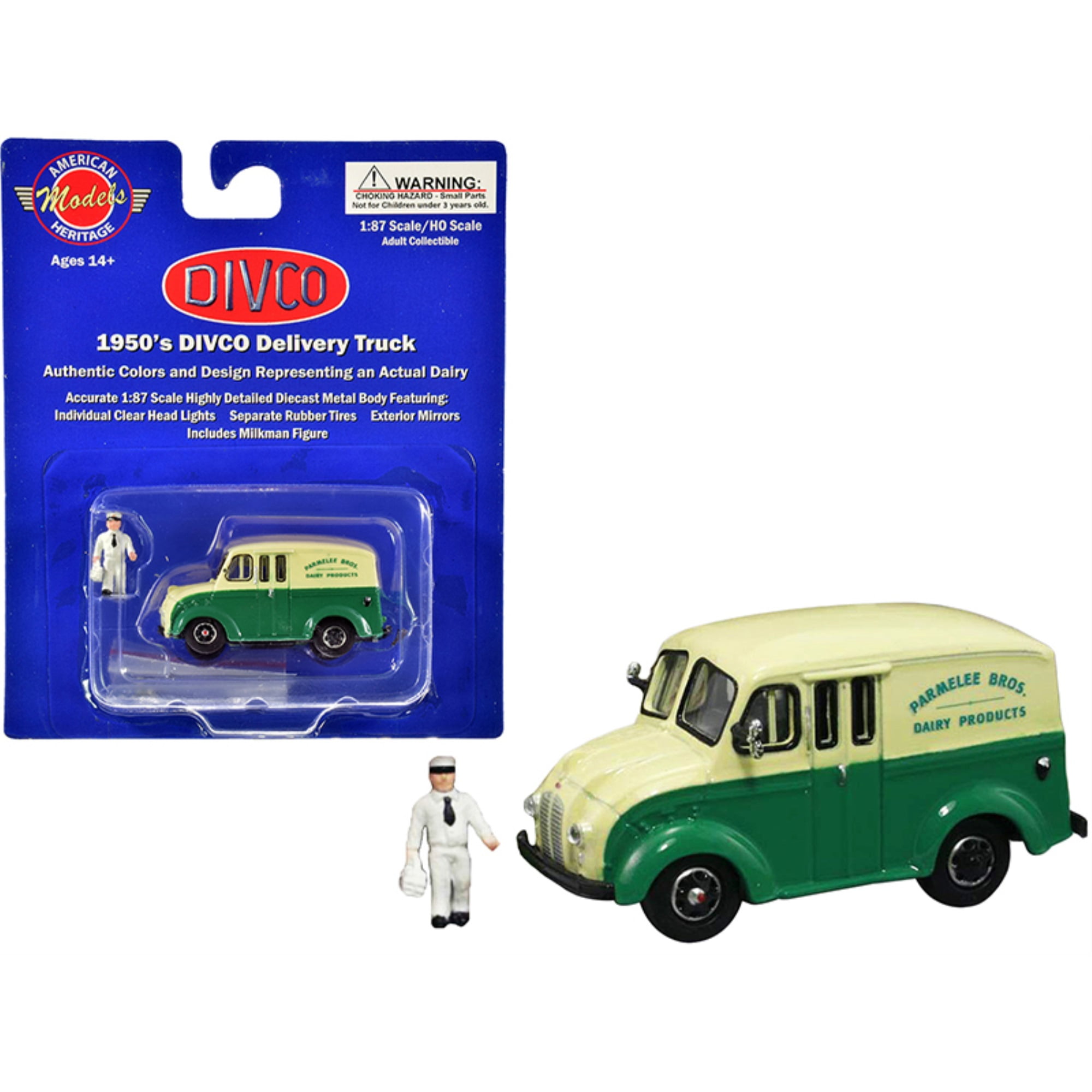 1950\'s Divco Delivery Truck Green and Yellow \Parmelee Bros. Dairy ...