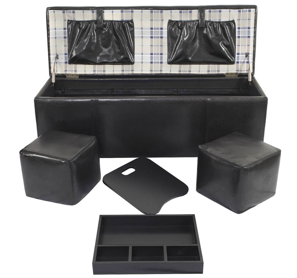 Rectangular Storage Bench - Walmart.com