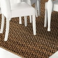 Superior Natural Diamond Collection Hand Woven Jute Rug - Black ...
