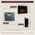 Modern Ember Uptown 33 inch Smart Electric Fireplace Insert - Black ...