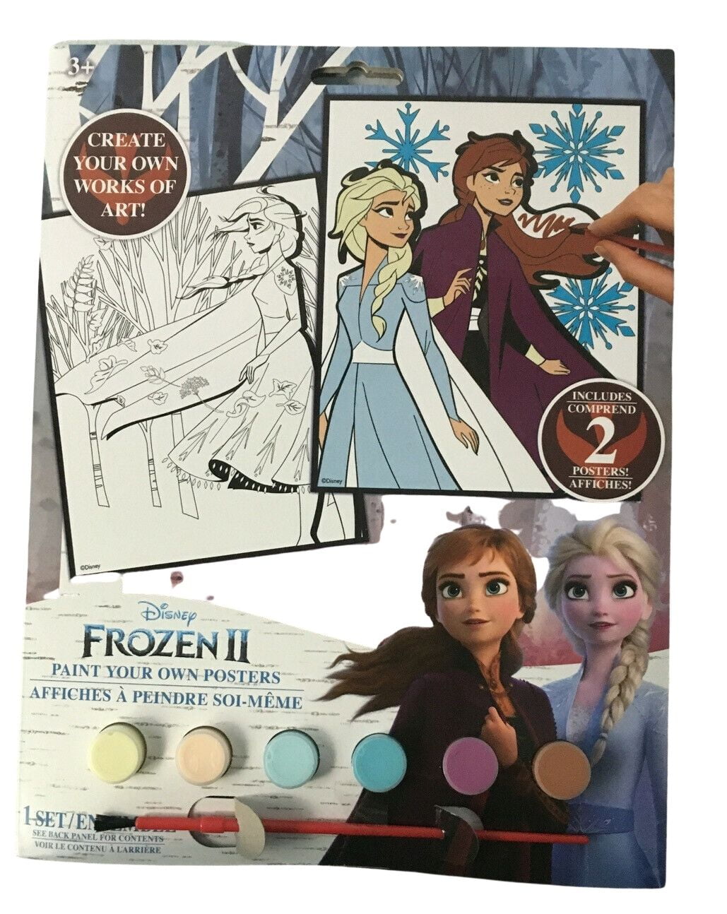 Disney Frozen 2 Paint Your Own Posters Paint Art Set - Includes 2 ...