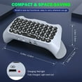 MoKo Wireless Mini Keyboard for PS5 Controller, Green Backlight ...
