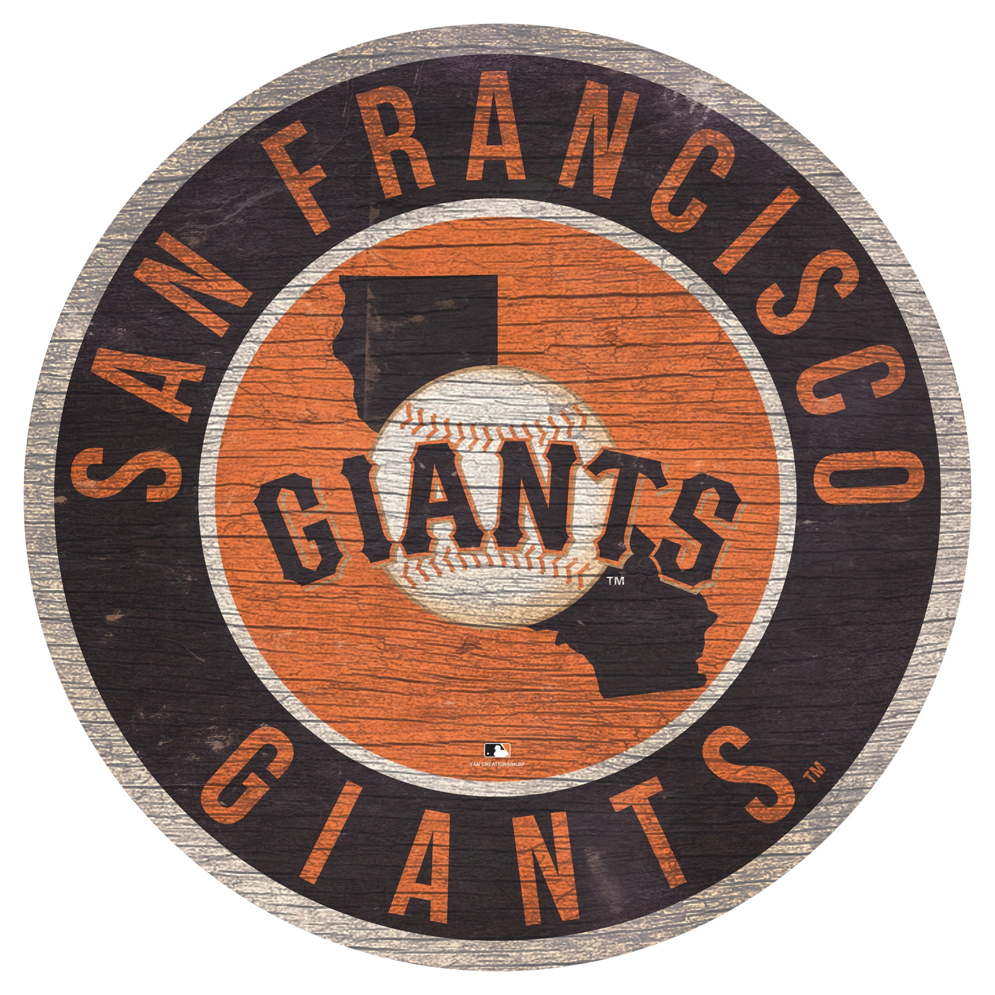 San Francisco Giants 12'' x 12'' State Circle Sign - No Size - Walmart.com