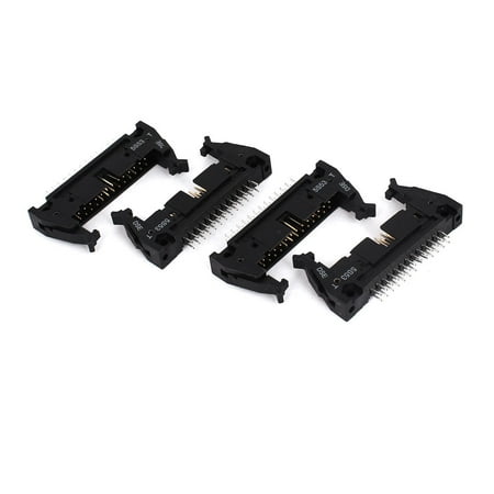 Double Rows 2.54mm 26 Pins Lock Type Straight IDC Pin Headers Connector ...