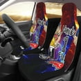 2 Pcs Sml Cartoon Jef-,Fy Car Seat Covers Cartoon Car Interior Seat ...