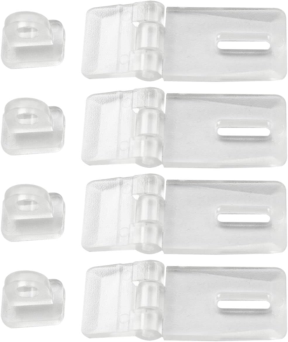 4 Sets Mini Hinge Hasp Acrylic Hasp Buckle Box Clear Hinge Latch Hasp ...