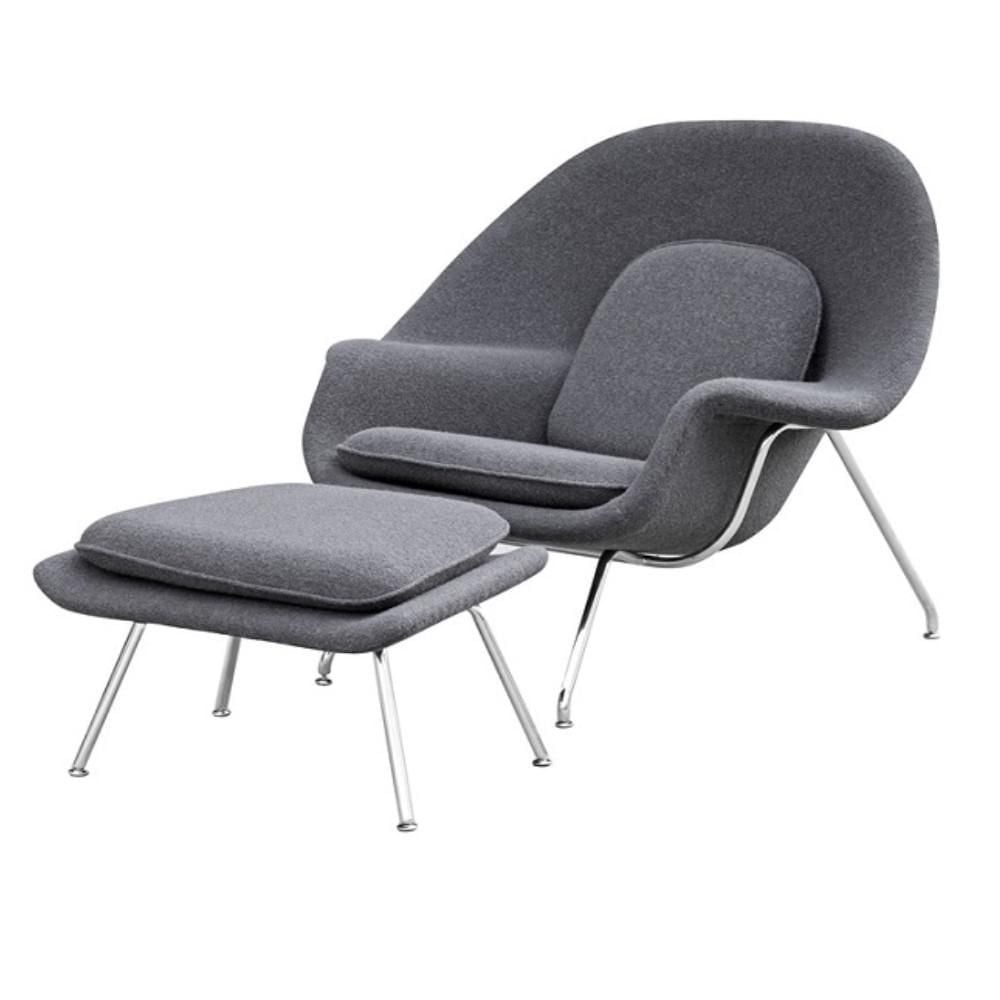 Click here for Take Me Home Furniture Elegant Grey Chair And Otto... prices