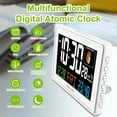 BALDR Atomic Alarm Clock, Large Color Display Digital Desk Clock, White ...