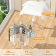 Clothes Drying Rack Folding Indoor, Portable Drying Rack Clothing and ...