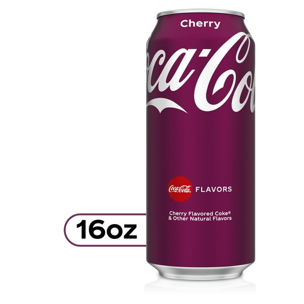 Coca-Cola Cherry Soda Pop, 16 fl oz Can - Walmart.com