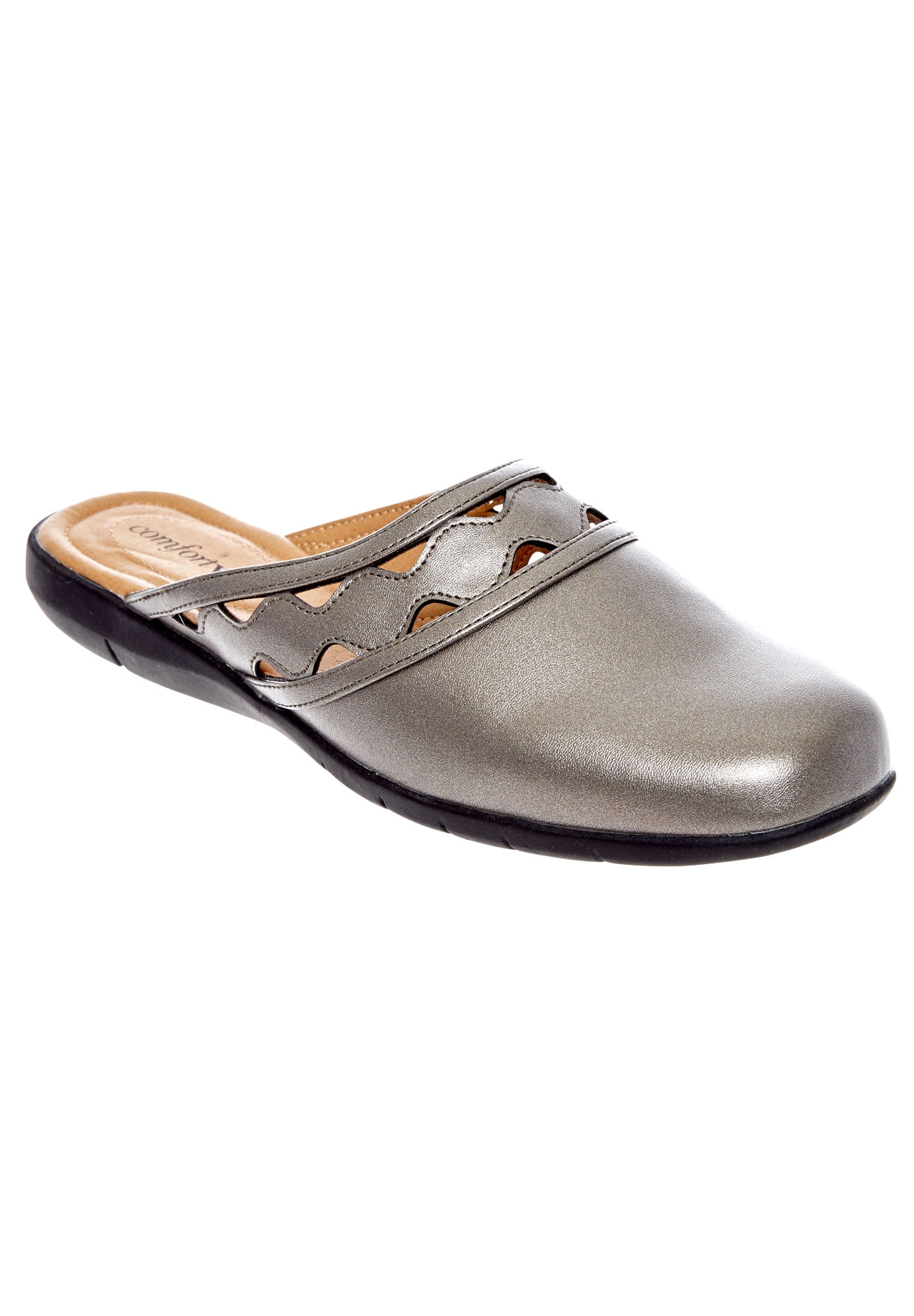 Comfortview Women's Wide Width The Mckenna Mule Shoes - Walmart.com