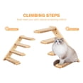 Cat Wall Furniture Set 2pcs Shelves & 4 Steps Stairs Tower Climbing ...
